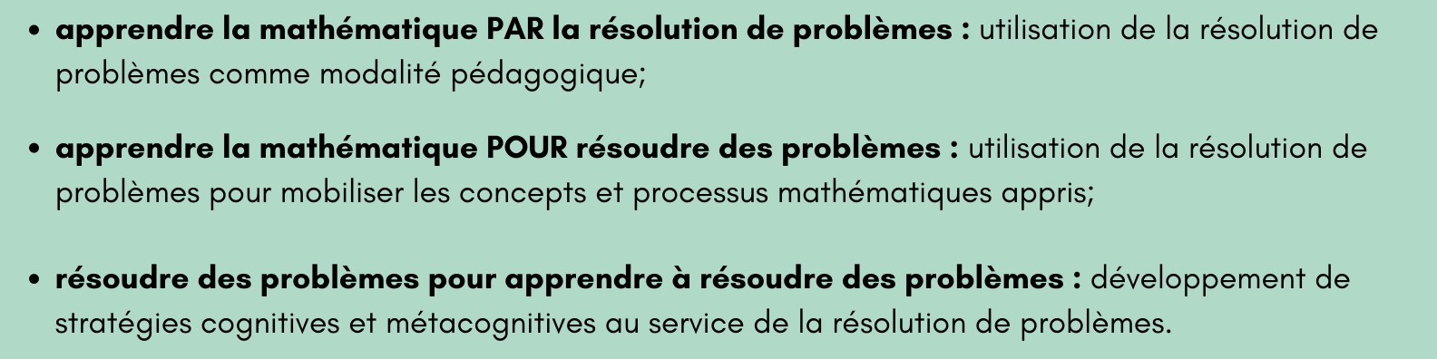 Résolution de problèmes – La mathématique à l'école primaire