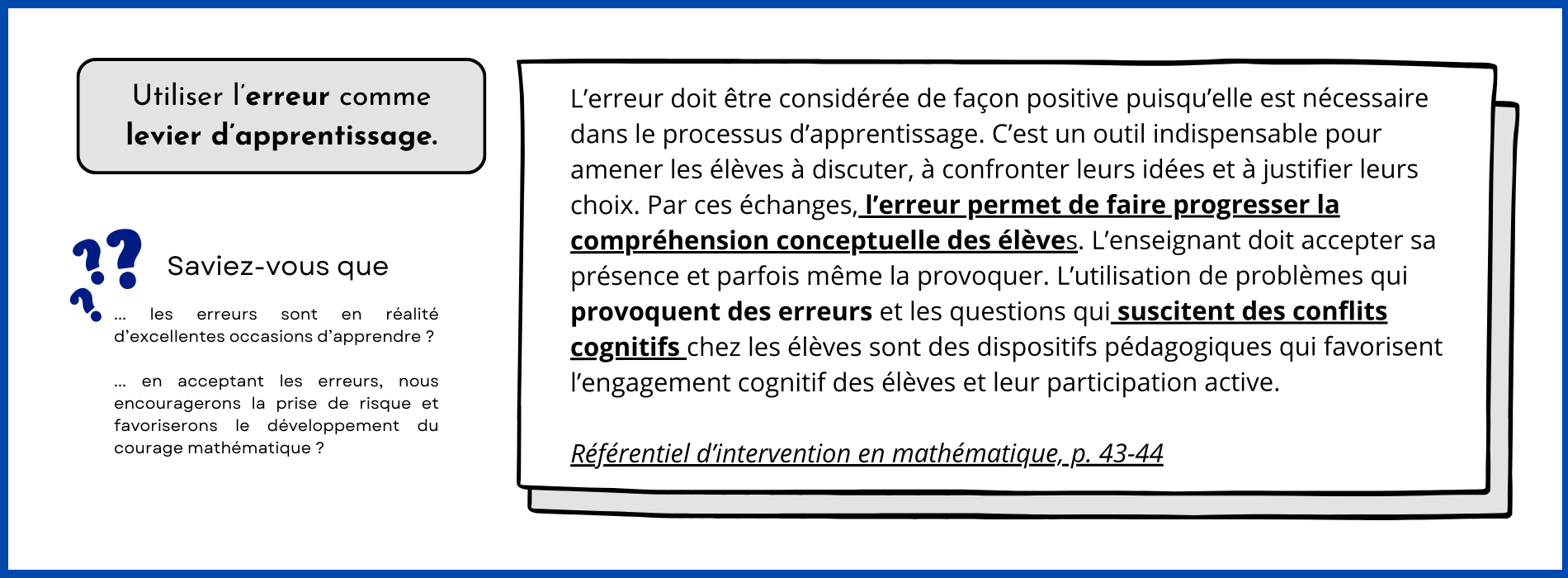 Pratiques efficaces en mathématique – La mathématique à l'école primaire