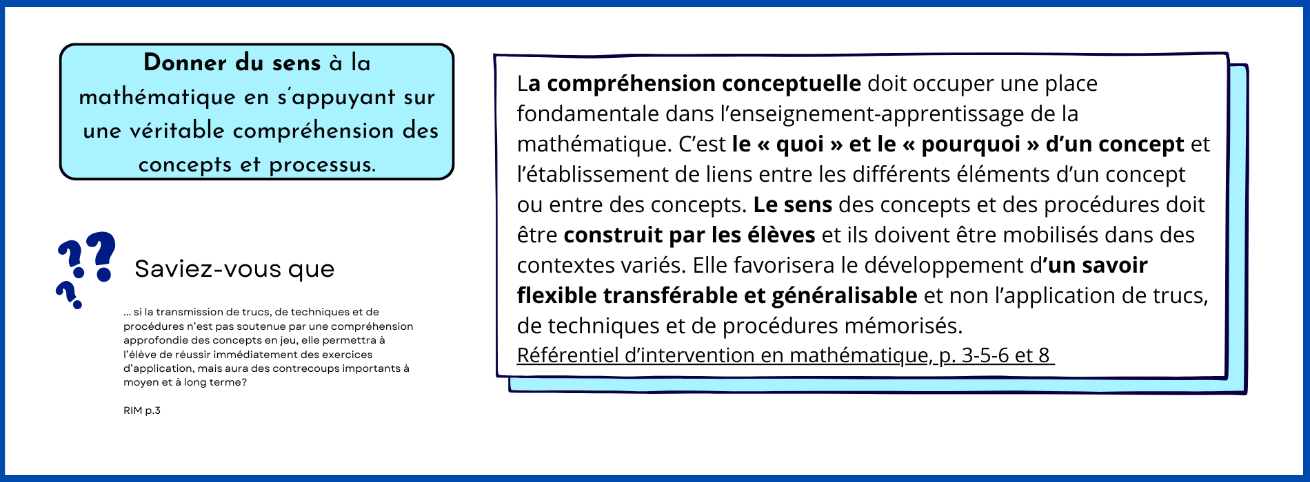 Pratiques efficaces en mathématique – La mathématique à l'école primaire